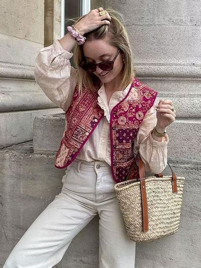 Badu Bg Жилетка без ръкави с къс принт за жени Дамска едноредна изрязана жилетка 2023 г Моден