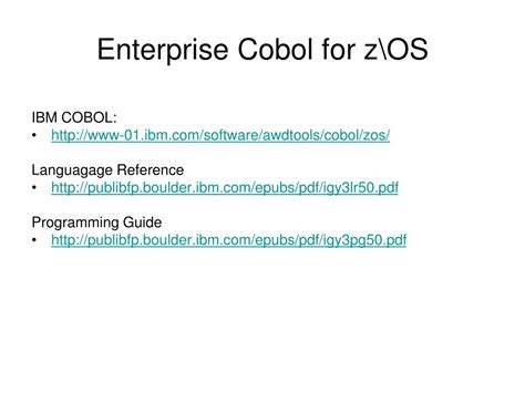 Ppt Enterprise Cobol Concepts Powerpoint Presentation Free Download Id 4786046