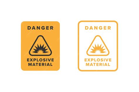 Premium Vector Explosive Icon Sign Design Vector Explosives Hazard