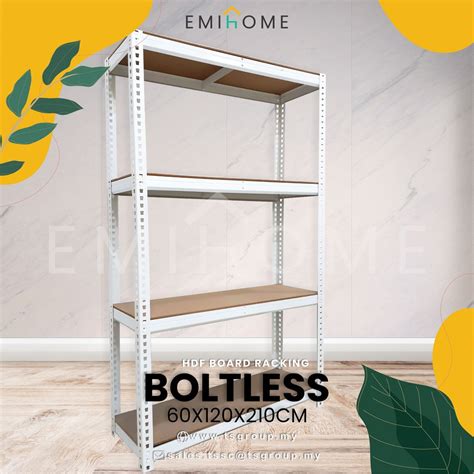 Emihome Boltless Diy Racking 60x120x210cm Multipurpose Racking
