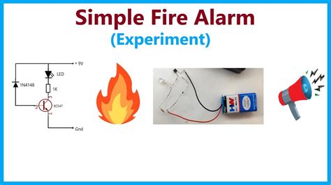 How To Make Fire Alarm Diy Fire Alarm Experiment Youtube
