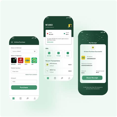Billsnigeria Vtu Mobile App Ui Design 2 Images Behance