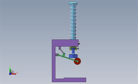 手动盖章机 SOLIDWORKS 2015 模型图纸下载 懒石网