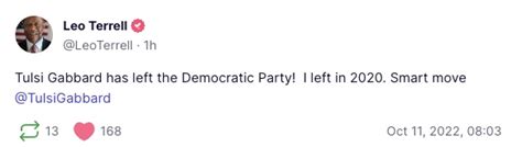 Tulsi Gabbard Hailed For Brave Exit From Dems