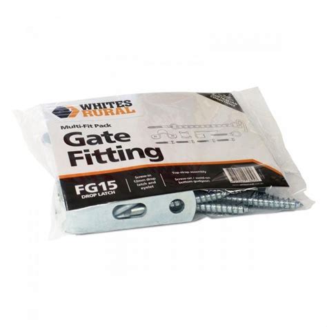 Gate Fitting Set Drop Latch Fg15 Whites Rand Farm Supplies