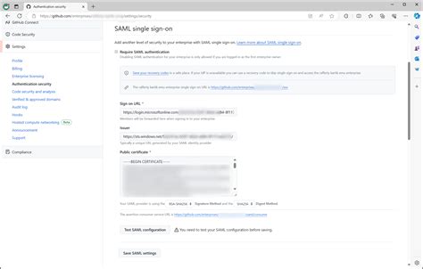 Github Enterprise Cloud Emu Initial Setup Microsoft Entra Id Saml Configuration Rafferty Uy
