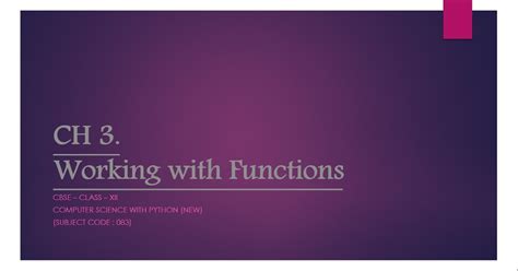 Class Xii Computer Science With Python Class Xii Cspython Ch 3