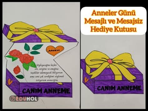 Anneler Günü Hediye Kutusu Eduhol Etkinlik İndir Oyun Oyna Test Çöz Video İzle