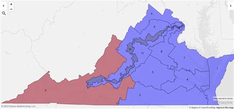 A Gerrymandered Map Of Virginia Drawn By Me All 10 Dems Districts Are