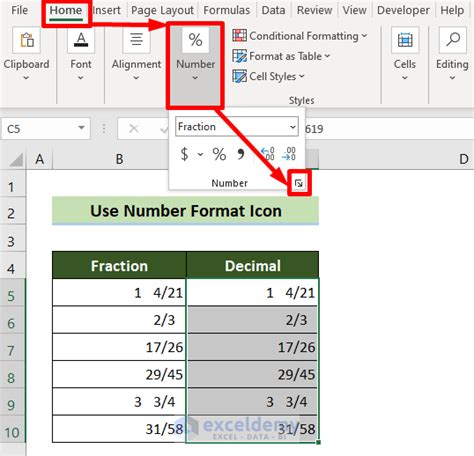 Convert Fraction To Decimal In Excel 2 Simple Methods Exceldemy