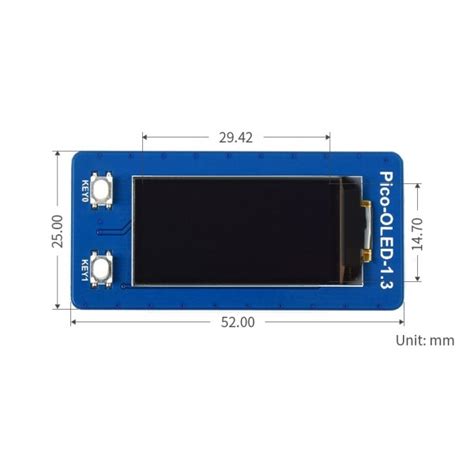 waveshare 1 3 inch spi oled display 128 64 pixels voor raspberry pi