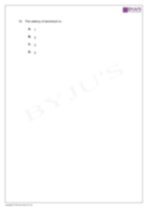 Solution Cbse Class 10 Term 2 Periodic Classification Of Elements