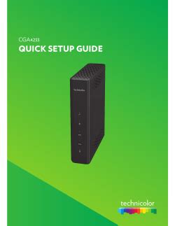 Technicolor CGA4233 Operation Manual User Manual Manualzz Com