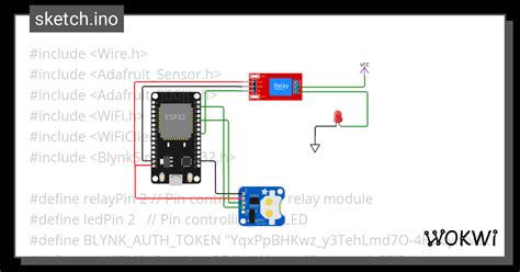 Minor Project Relay Test Blynk Wokwi Esp32 Stm32 Arduino Simulator