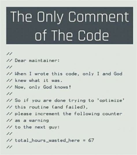 Rustem Sabitov On Linkedin This Right Here Is A Great Way To Document Your Code 🤣
