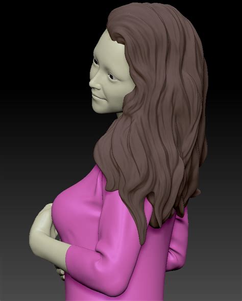 Файл Stl Вьетнамская девушка с Ао Дай・Модель 3d принтера для скачивания・cults