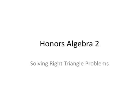 PPT Honors Algebra 2 PowerPoint Presentation Free Download ID 2507171