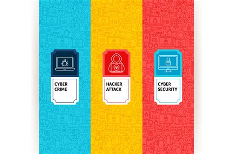 Cyber Security Line Tile Patterns By Annaleni Thehungryjpeg