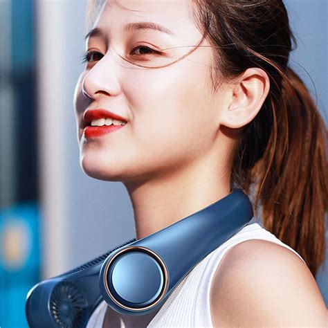 휴대용 캠핑용 초경량 목선풍기 넥밴드 선풍기 네이비 홈플러스 익스프레스
