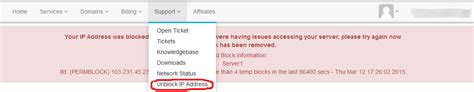 Unblock Your Ip Shared Hosting Users Only Knowledgebase Bullten