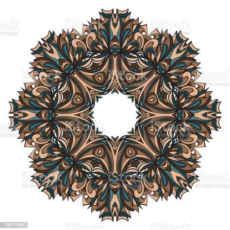 현대 장식 름 모양입니다 꽃 만다라입니다 벡터 일러스트 레이 션 0명에 대한 스톡 벡터 아트 및 기타 이미지 0명 꽃 식물 나선형 Istock