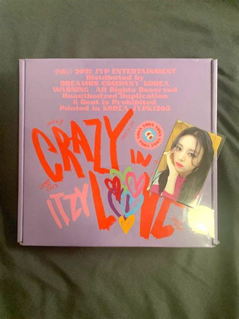 Itzy Crazy In Love Album Yuna Version Hobbies Toys Memorabilia Collectibles K Wave On