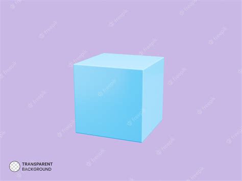 Premium Psd Gradient Geometric 3d Square Shape Illustration