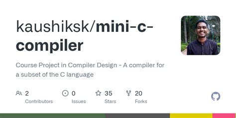 Github Kaushikskmini C Compiler Course Project In Compiler Design