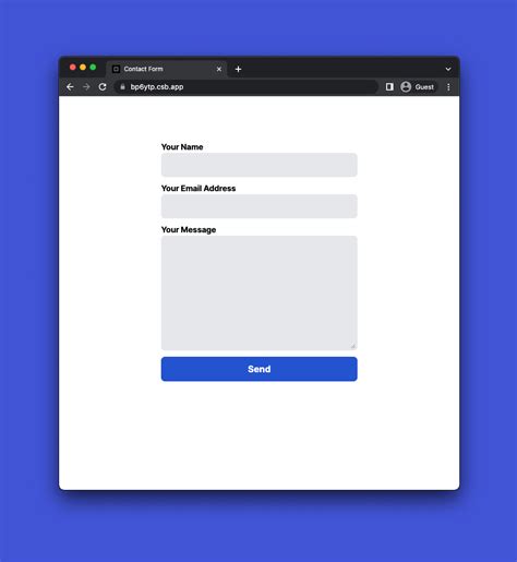 How To Create A Simple HTML Contact Form That Sends Email