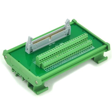 ELECTRONICS SALON IDC 50 DIN Rail Mounted Interface Module Breakout Board Terminal Block