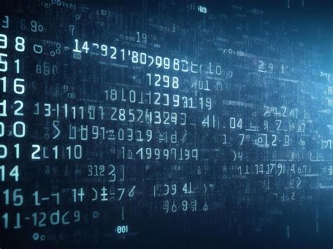 Premium Ai Image Technological Background With Binary Number