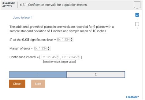 Solved Challenge Activity 6 2 1 Confidence Intervals For