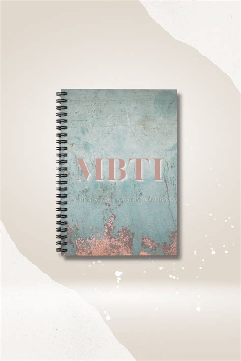 Mbti Function Stack Pink Crystal Artwork Deluxe 6x8 Spiral