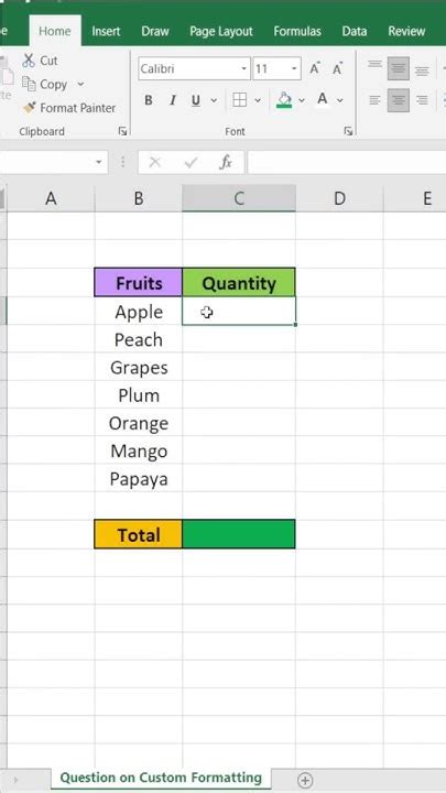 Excel Trick 😎 Question Custom Number Formatting Shorts Shortsfeed