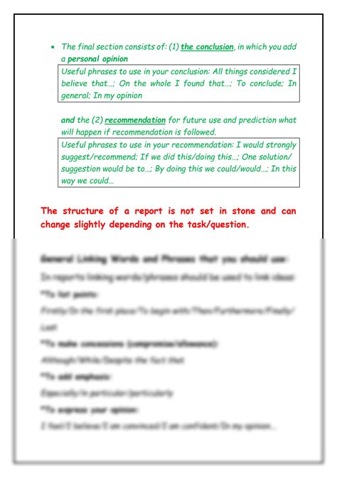 SOLUTION Guide To Writing A Report Igcse English Studypool