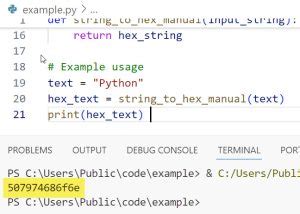 How To Convert String To Hex In Python