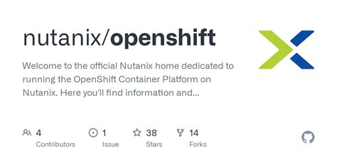 Github Nutanix Openshift Welcome To The Official Nutanix Home