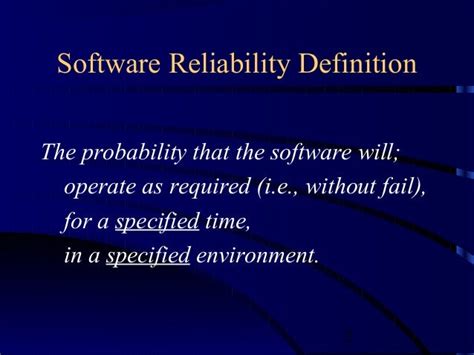 Software And Hardware Reliability