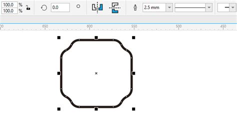 Coreldraw如何给图形加2 5mm轮廓