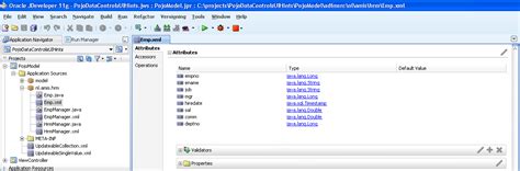 ADF 11g Model Driven Display Properties In Pojo Based Data Controls