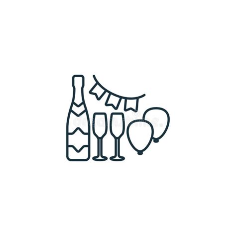 Party Icon Monochrome Simple Sign From Entertainment Collection Stock