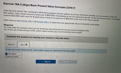 solved exercise 14a 2 algo basic present value concepts