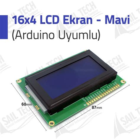 4x16 Lcd Ekran Mavi