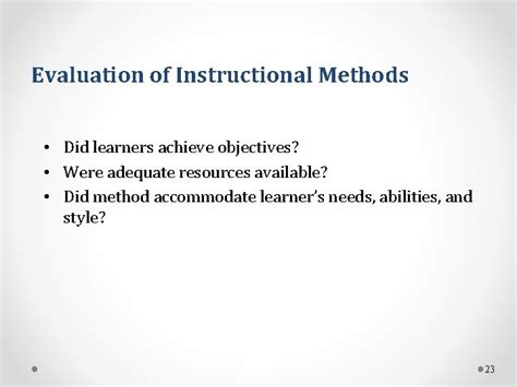 Teaching Methods And Instructional Settings 1 Teaching Methods