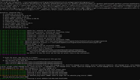Jupyter Lab 406 Error On Startup About Yarn Configuration And Worker