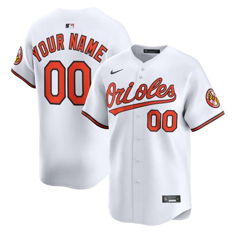 Youth Baltimore Orioles Nike White Home Custom Limited Jersey