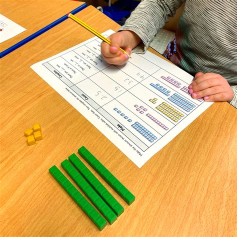 Dienes Blocks Base 10 Place Value Partitioning Tens And Ones