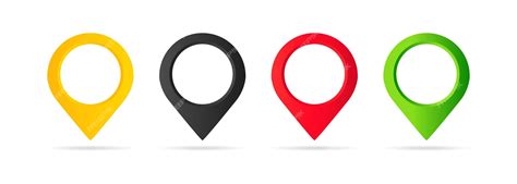 Premium Vector Map Pointer Icon Set Geo Pin Location Icon Or Geolocation Gps On Isolated