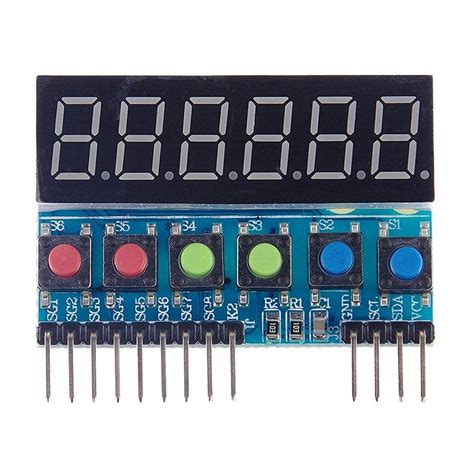Myaddiction 6 Digit 8 Segment Tube Led Display Module Tm1637 For