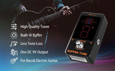 joyo buffer tuner pedal built in buffer with accurate